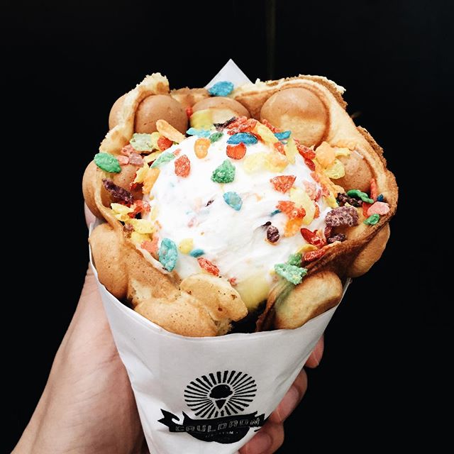 THE ONLY CONE YOU SHOULD EAT ICE CREAM FROM IS THE PUFFLE @ CAULDRON ...