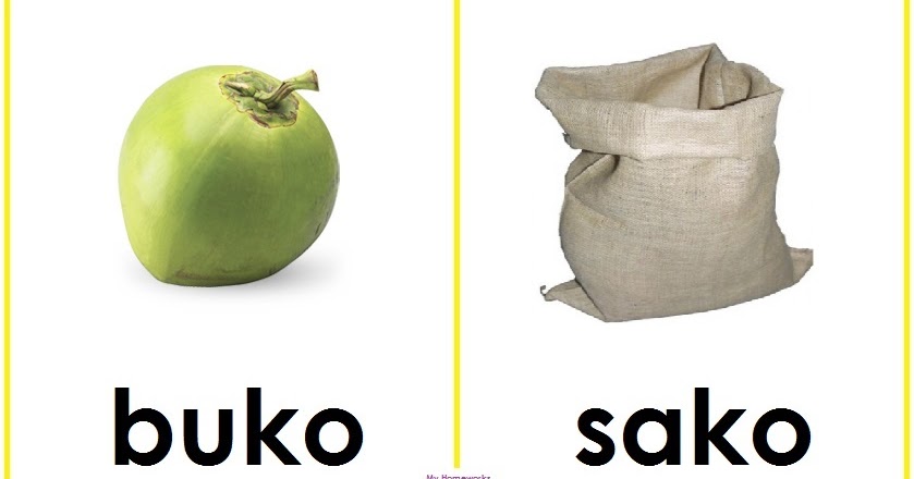 My Homeworks: MAGKASINGTUNOG NA SALITA BUKO -SAKO
