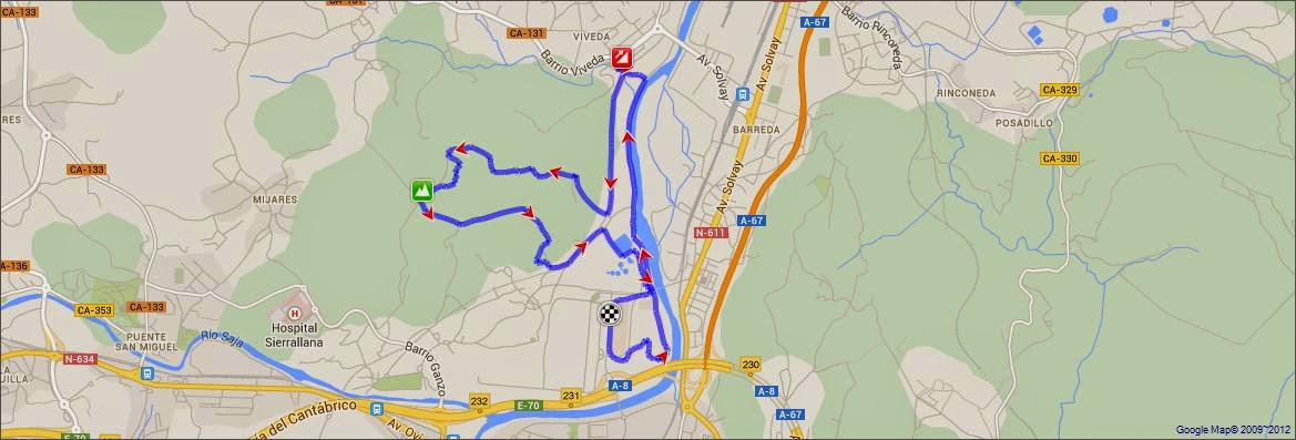 II 24 Horas Ciudad de Torrelavega: Localización