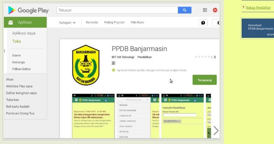 CARA PENDAFTARAN SISWA BARU PPDB ONLINE BANJARMASIN | VISIUNIVERSAL