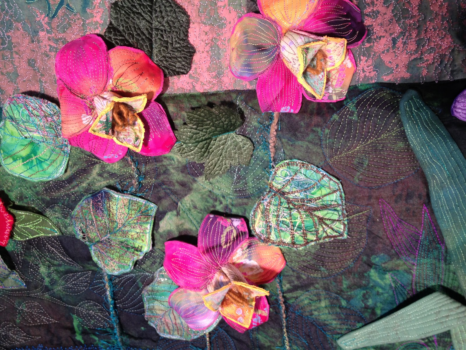 Free Spirit Art Studio: Plantasia: Planting 3 Dimensional Fiber Flowers