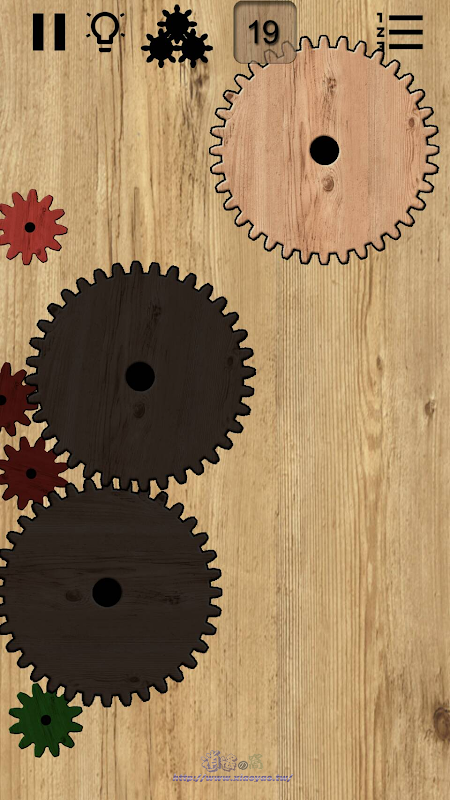 Gears logic puzzles 移動齒輪全部轉動，腦力激盪邏輯解謎
