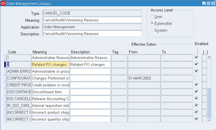Order Management: Defining Quick Codes « Learn Oracle