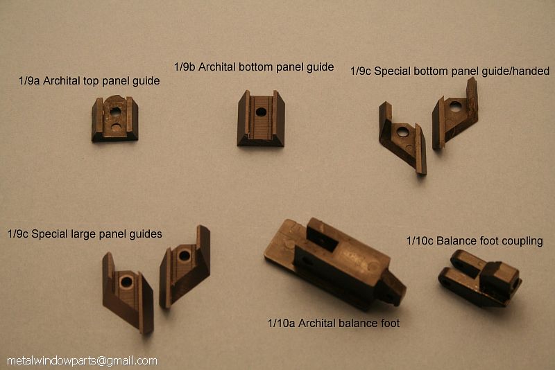Metal Window Parts: More parts for Commercial Windows.