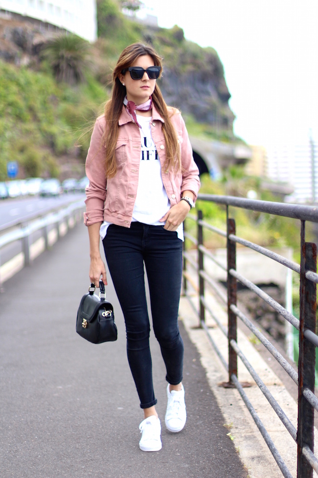 Marilyn's Closet - FASHION BLOG: Pink Denim Jacket