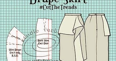 well-suited: Pattern Puzzle - Drape Skirt