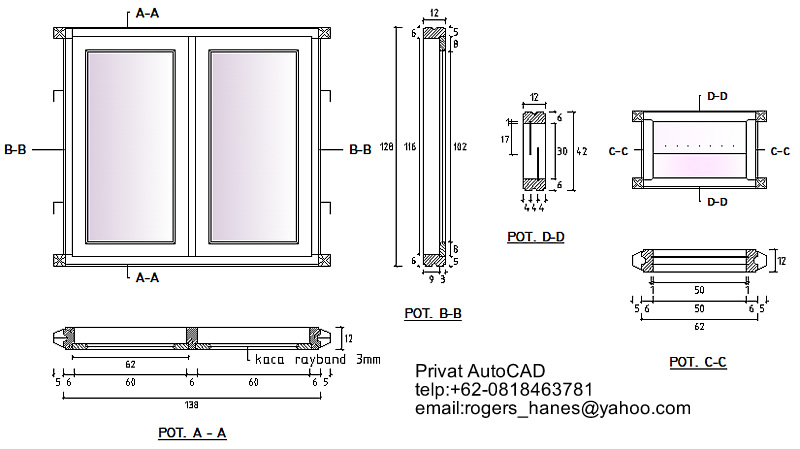 Detail Pintu Autocad - shopsunicfirst
