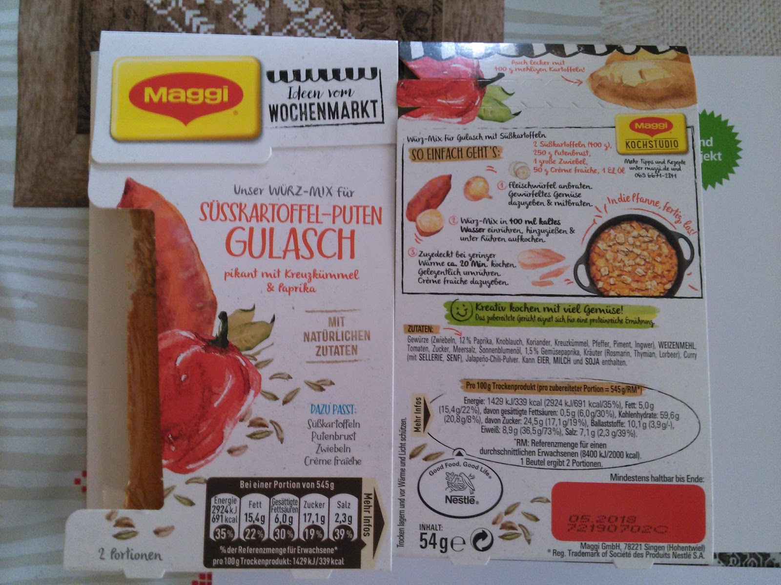 NüchternerVortrag zeigt sich: Testbericht Maggi Ideen vom Wochenmarkt ...