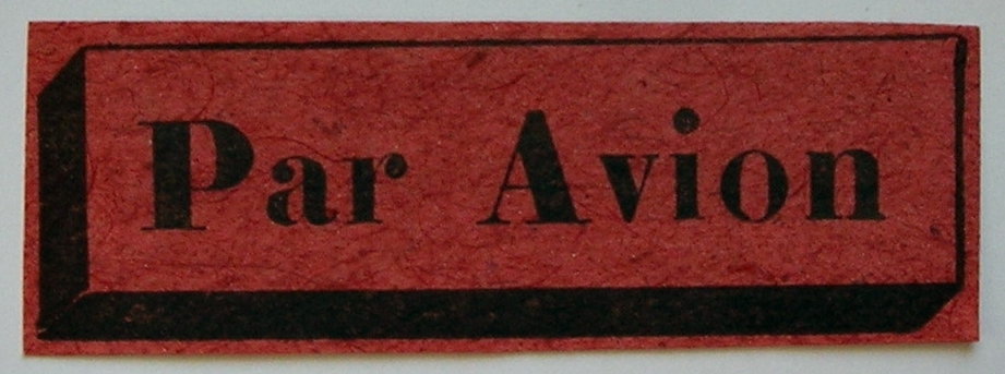 International Airmail And Priority Mail Labels: France: Airmail labels 3