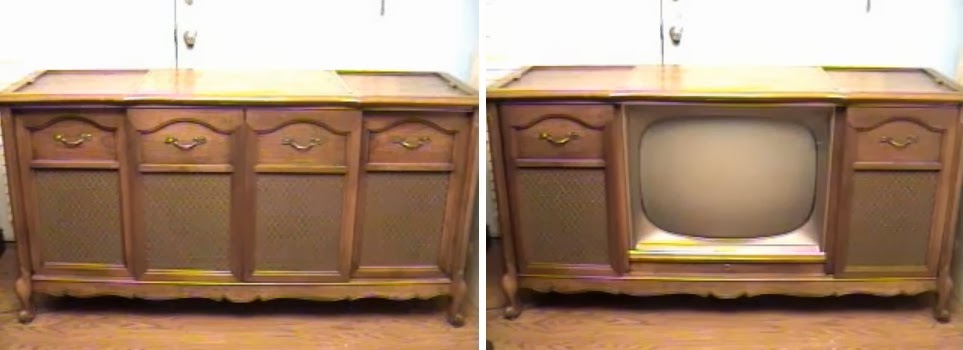 Old Entertainment System: 1962 Tube Magnavox Console Stereo/Television Set.