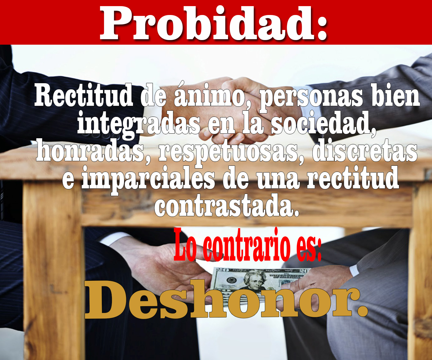 Sobaco Ilustrado: Probidad