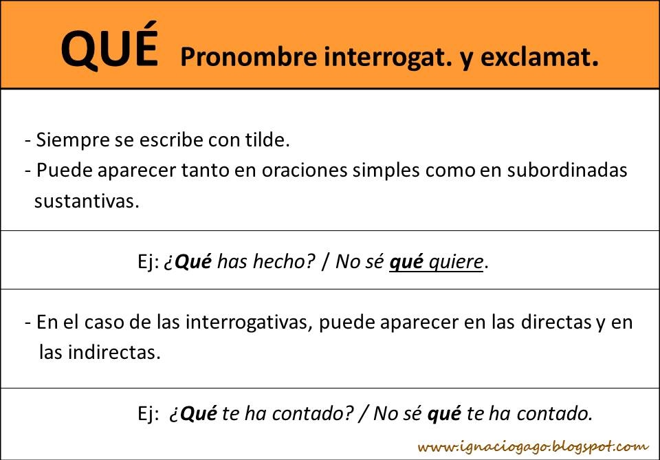 lengualagua: Los valores del "que"