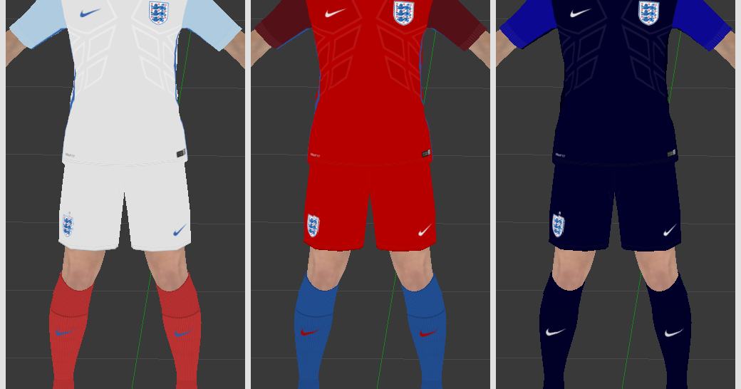 El Submarino del PES: kits INGLATERRA LOCAL,VISITANTE,PORTERO pes 2016 ...
