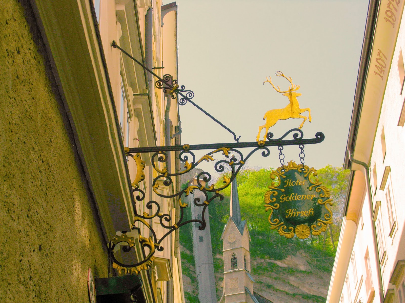 Sara Kahn: Hanging Shop Signs Salzburg