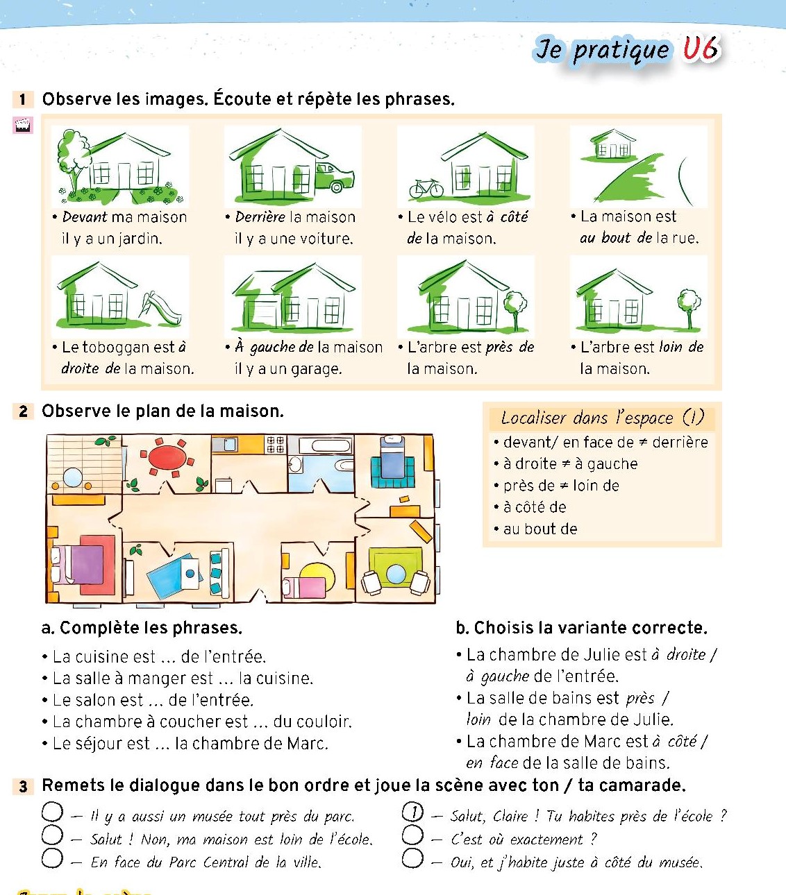 Le français utile: Localiser dans l'espace (I) - (Booklet, Ve classe ...