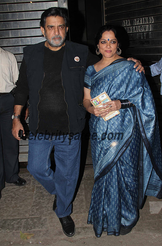 Tanvi Azmi in Pochampally Silk Saree - Saree Blouse Patterns