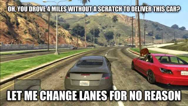 Oh, you drove 4 miles without a scratch to deliver this car, let me ...