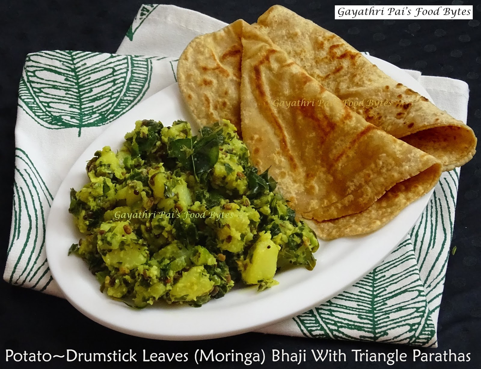 Gayathri Pai's Food Bytes: Triangle Folded Parathas with Potato ...