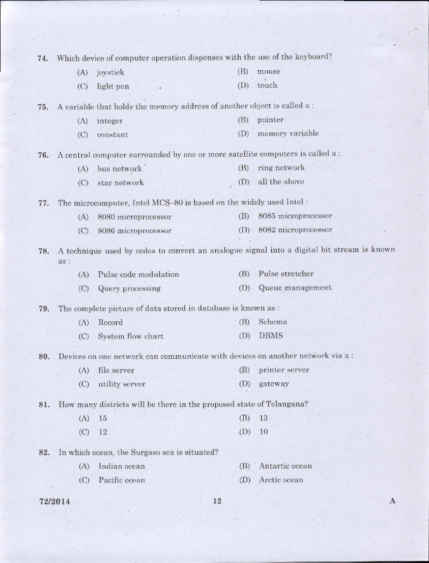 Kerala PSC Junior Instructor