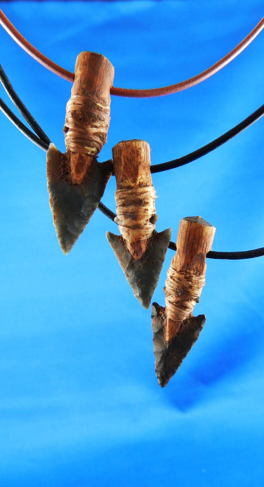 Elfshot: Hafted Beothuk Arrowhead Necklaces
