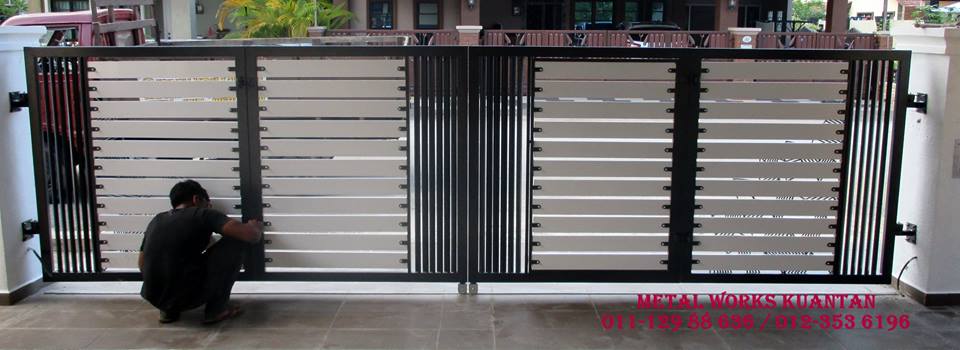 METAL WORKS KUANTAN: PINTU PAGAR ALUMINIUM