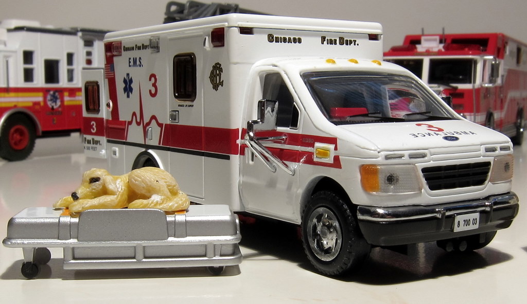 My Code 3 Diecast Fire Truck Collection: Ford E-350 Chicago EMS #3 12056