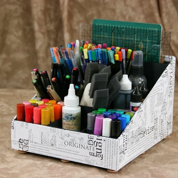 Club Scrap Creates: Desktop Organizer--A Place for Everything!