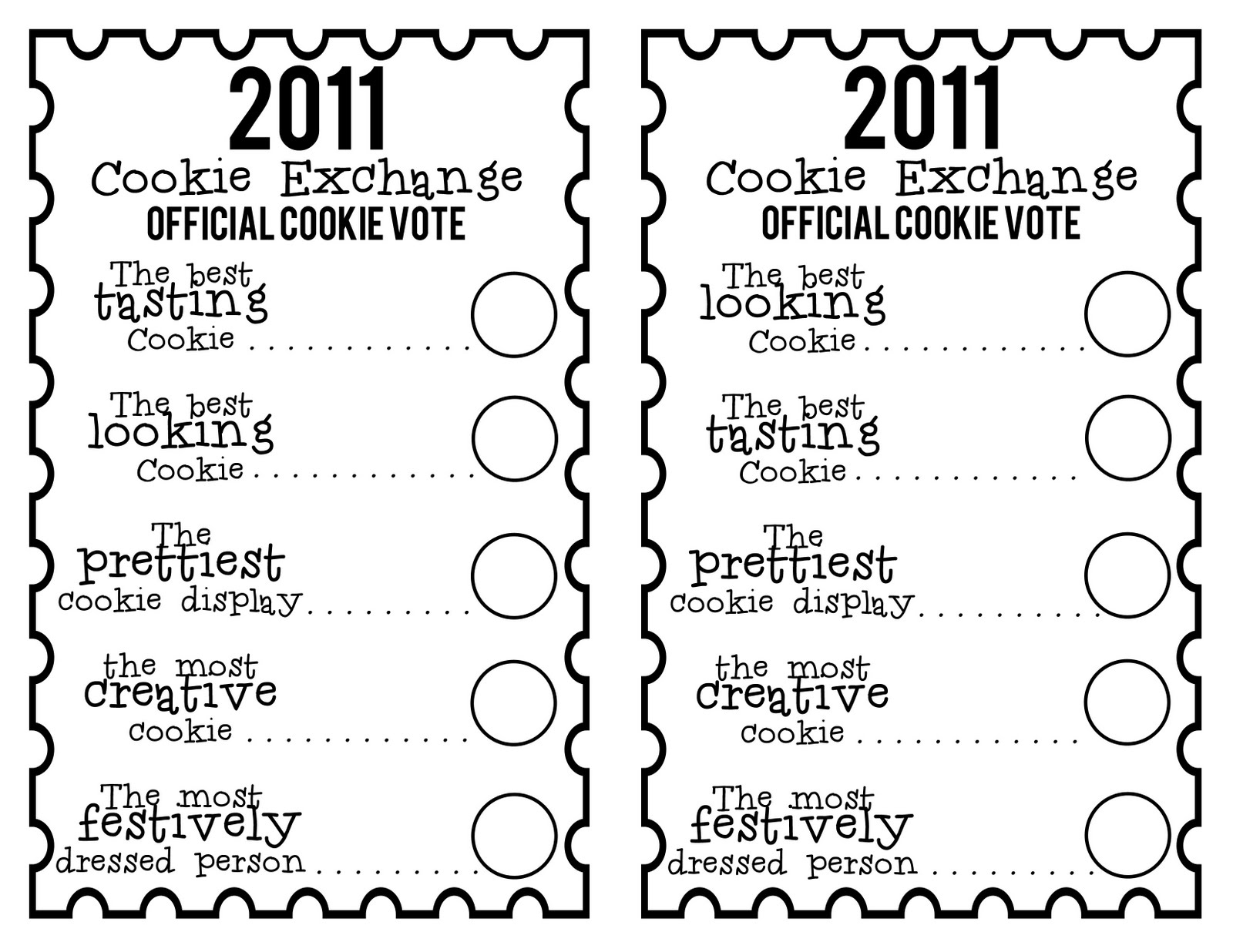 Funky Polkadot Giraffe: Cookie Exchange 2011: Cookies for Santa