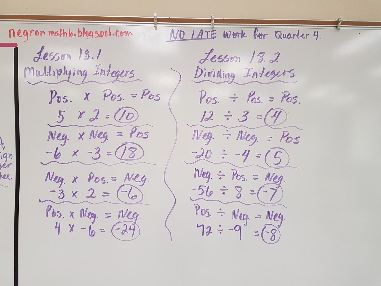 Mrs Negron 6th Grade Math Class April 2017 Mrs Negron 6th Grade Math Class April 2017