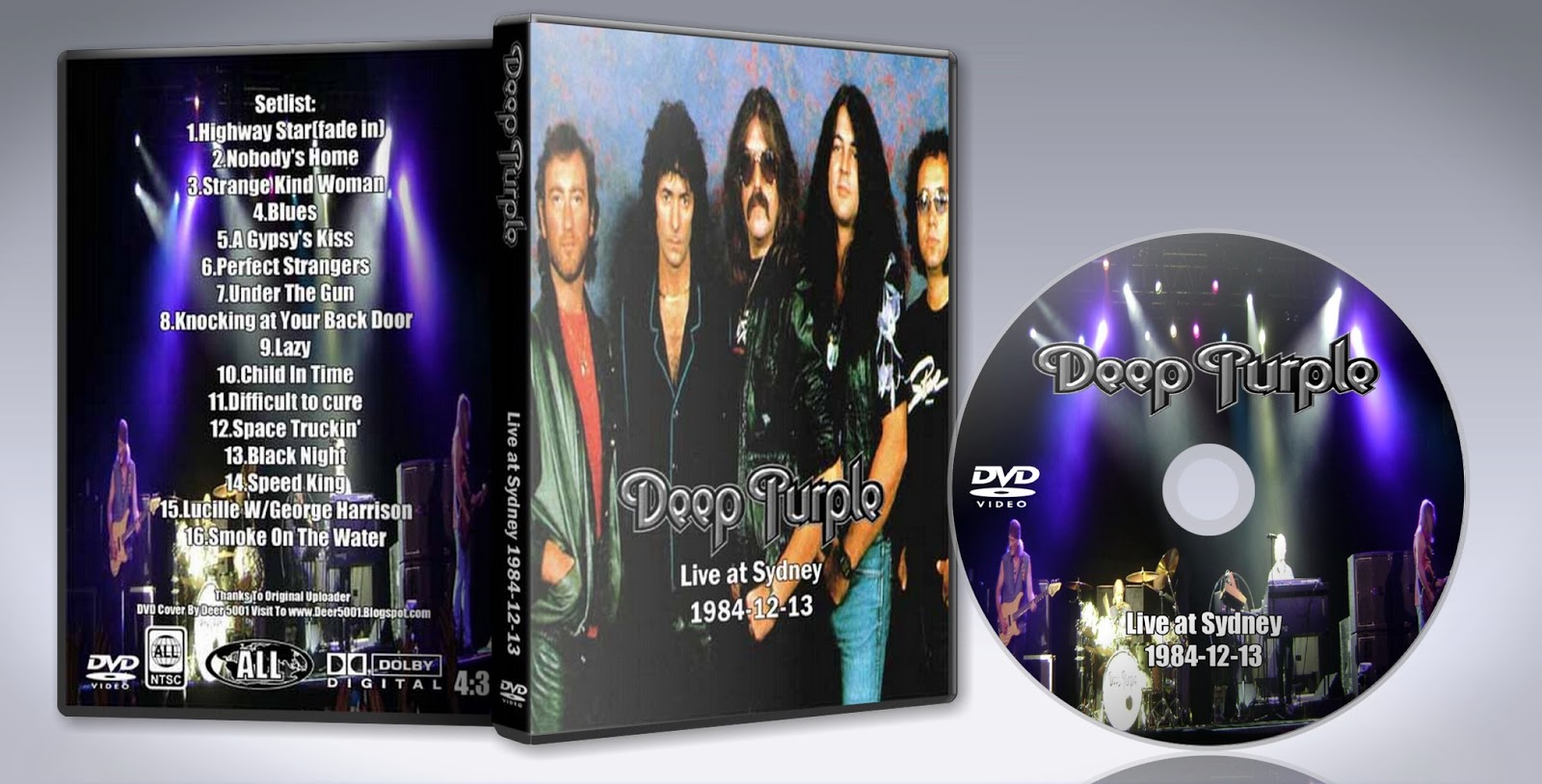 Boootleg DVD Cover By Deer 5001: Deep Purple - 1984-12-13 - Live at ...