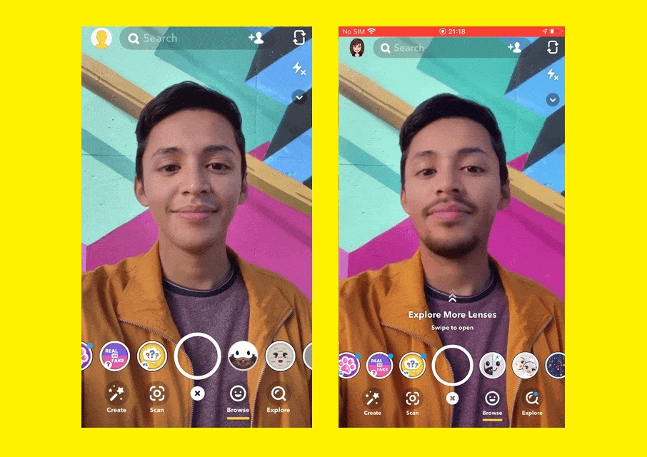 Snapchat brings in a new AR lens to add or remove the beard
