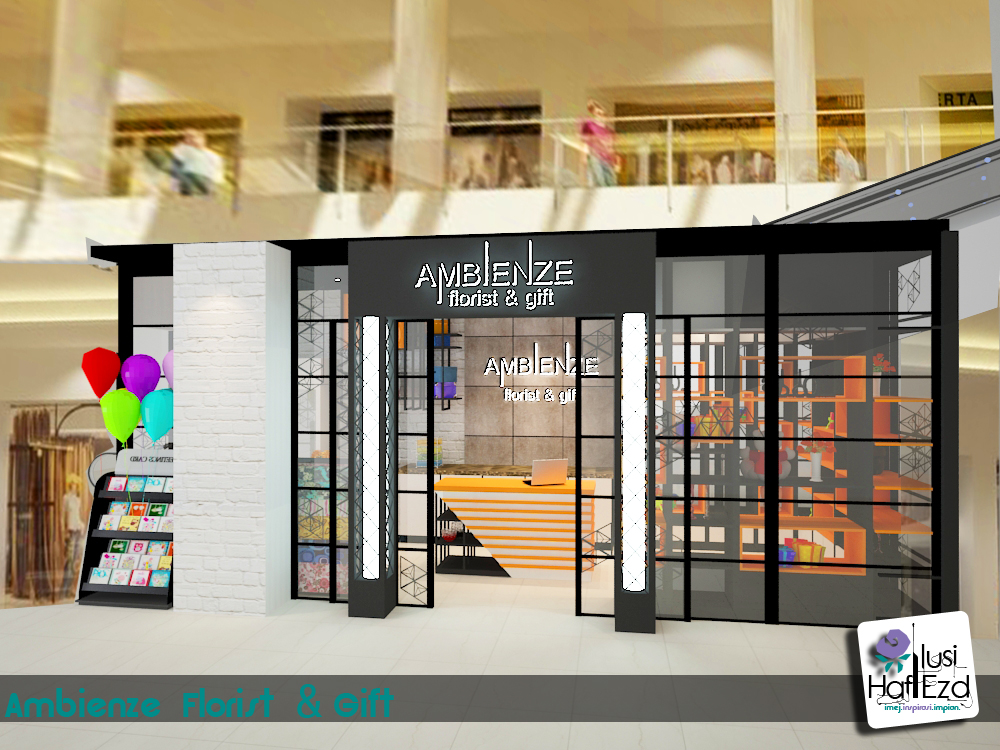 airaniEz's Life: Rekaan Dalaman Kedai Bunga / Florist Shop