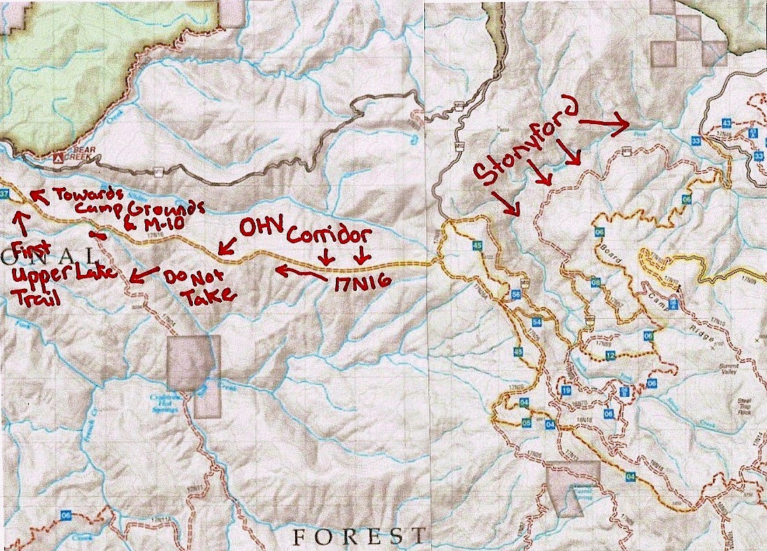Stonyford OHV: OHV Corridor Route