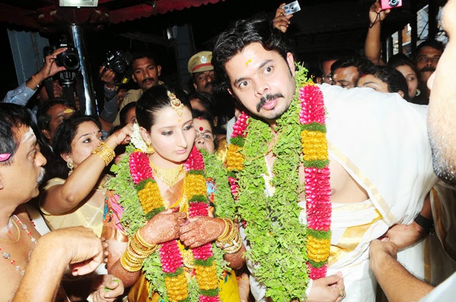 Indian Cricketer Sreesanth Wedding Photos