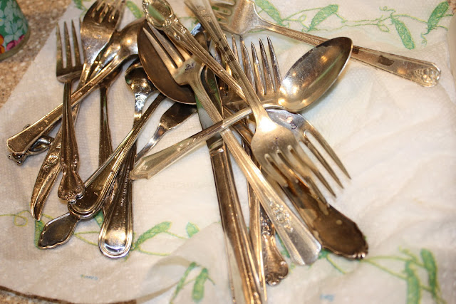 sew grown: Anthropologie Rediscovered Flatware "A mini Tutorial".