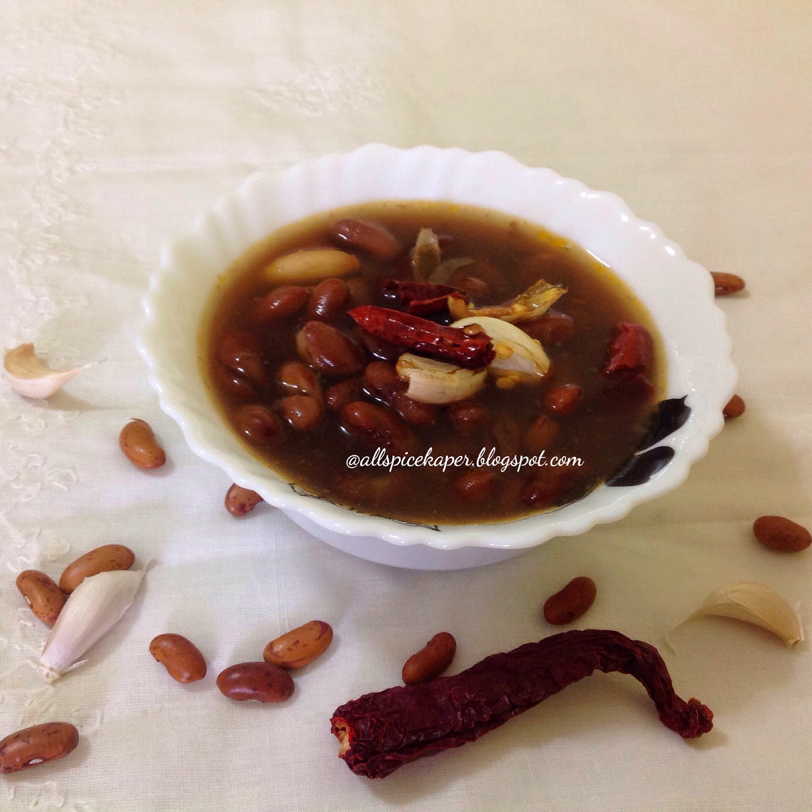 Allspice: Kidney Beans Spicy Daal/Soup-Rajma sarupkari