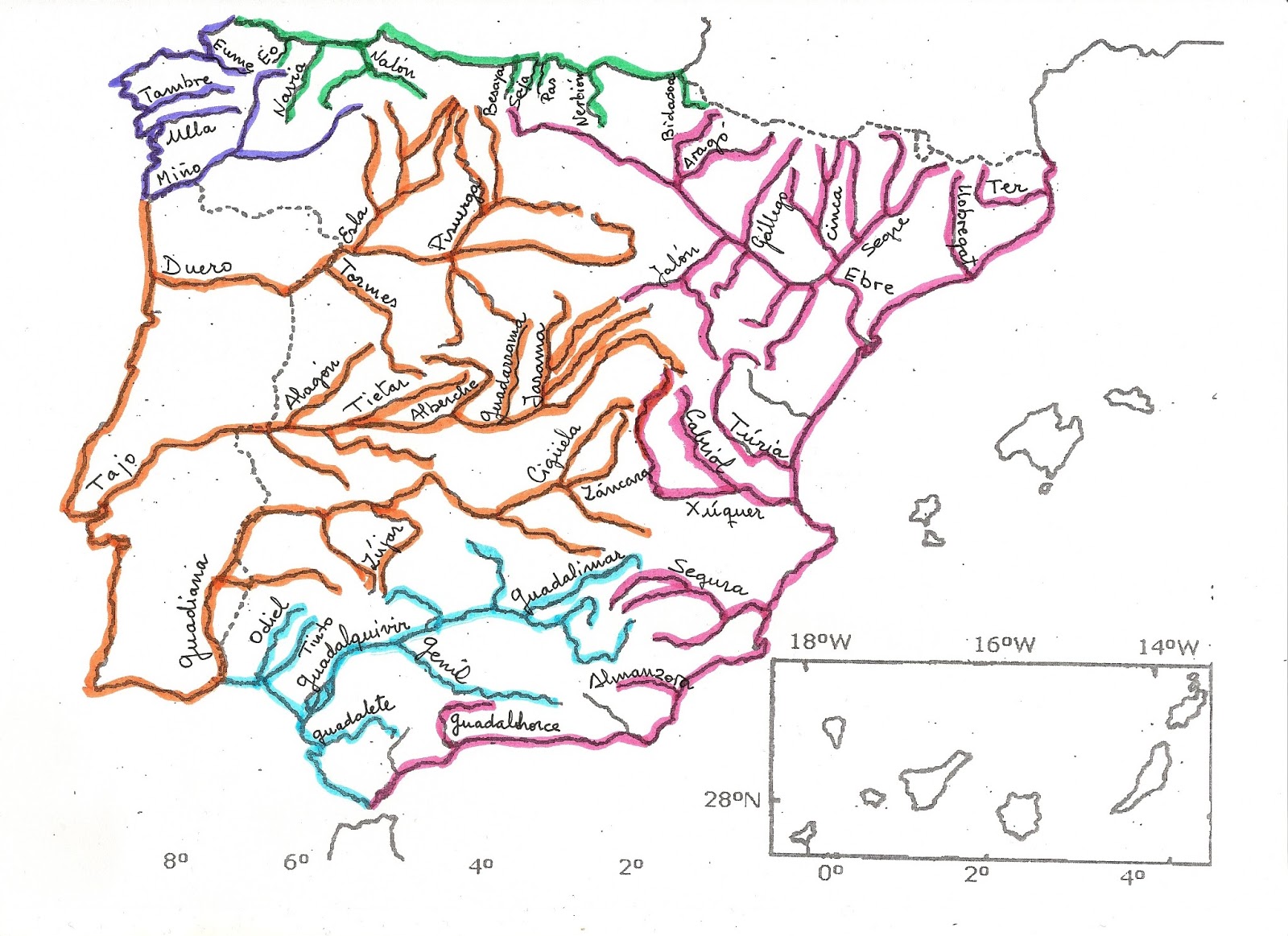 6º PIP-C Mucho para hacer: CONEIXEMENT6é. UNITAT 10 . ELS RIUS D'ESPANYA