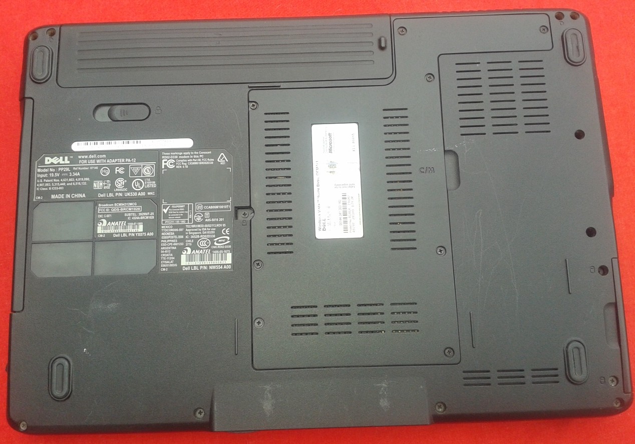 Michael Steelheart: Laptop Dell Inspiron 1525, Modelo Pp29l Usada