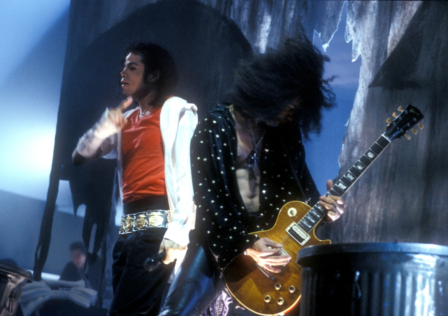 [FOTOS] Michael Jackson e Slash celebrando o 10° Aniversario da MTV ...