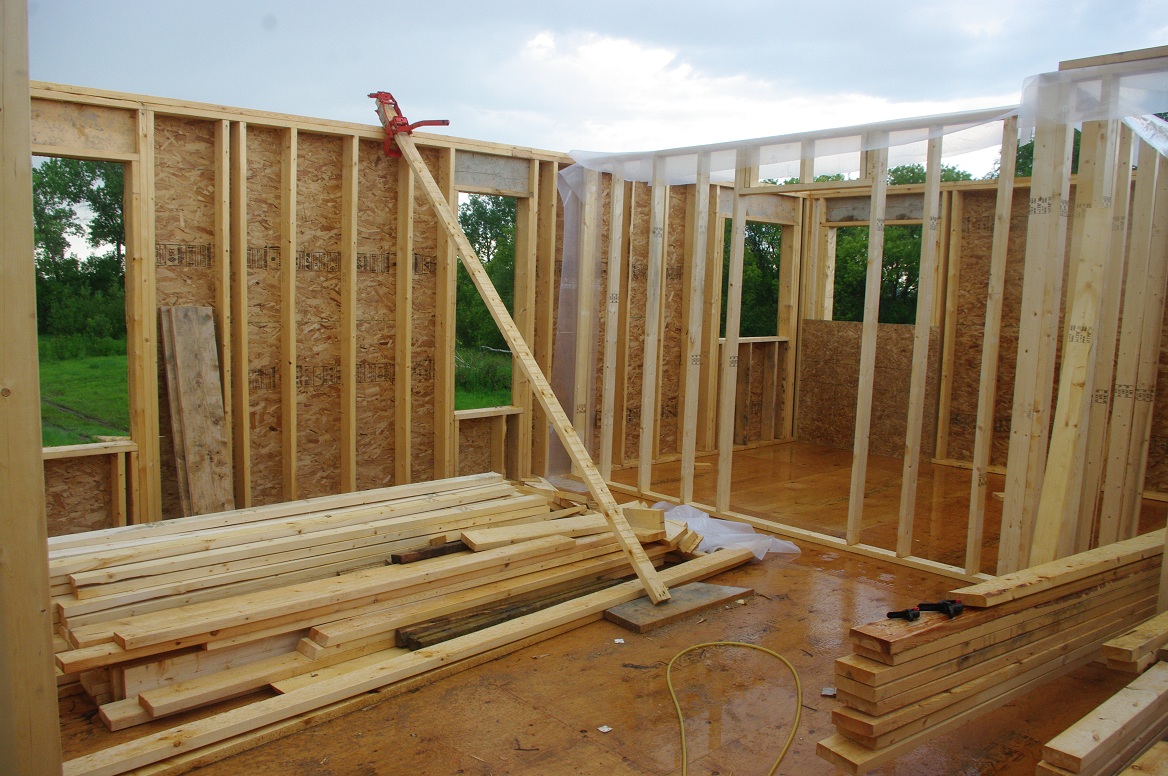 Thousand Square Feet: Owner Building a Home - Day 37 - Framing of House ...