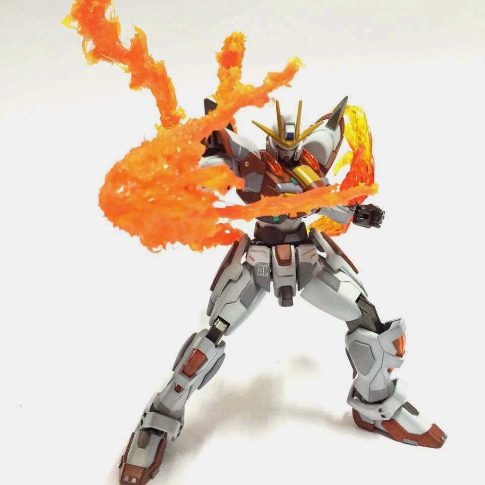 Custom Build: 1/144 Neo Build Burning Gundam + Tamashii Flame Effect