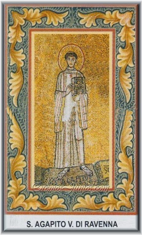 Vidas Santas: San Agapito de Ravena, Obispo
