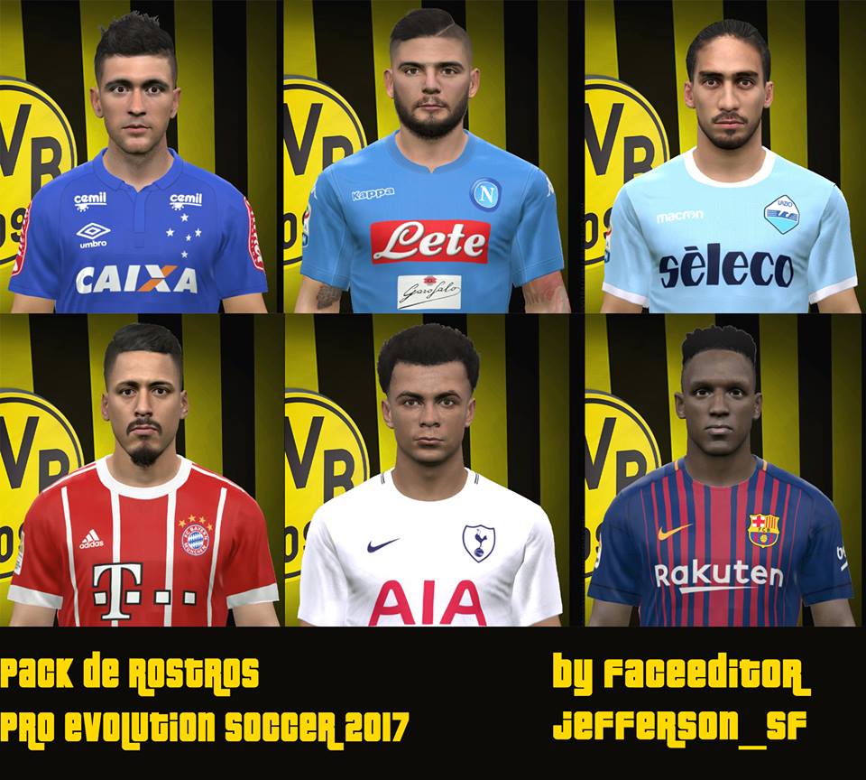 PES 2017 Facepack by FaceEditor Jefferson_SF ~ SoccerFandom.com | Free ...