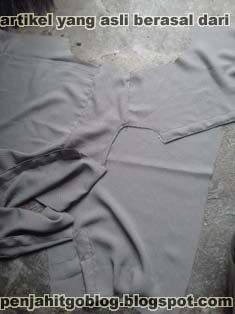 2 Cara menjahit lengan ke kerung tangan baju