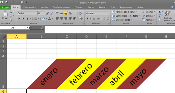Ideas de Excel: Estilo de Relleno Diagonal