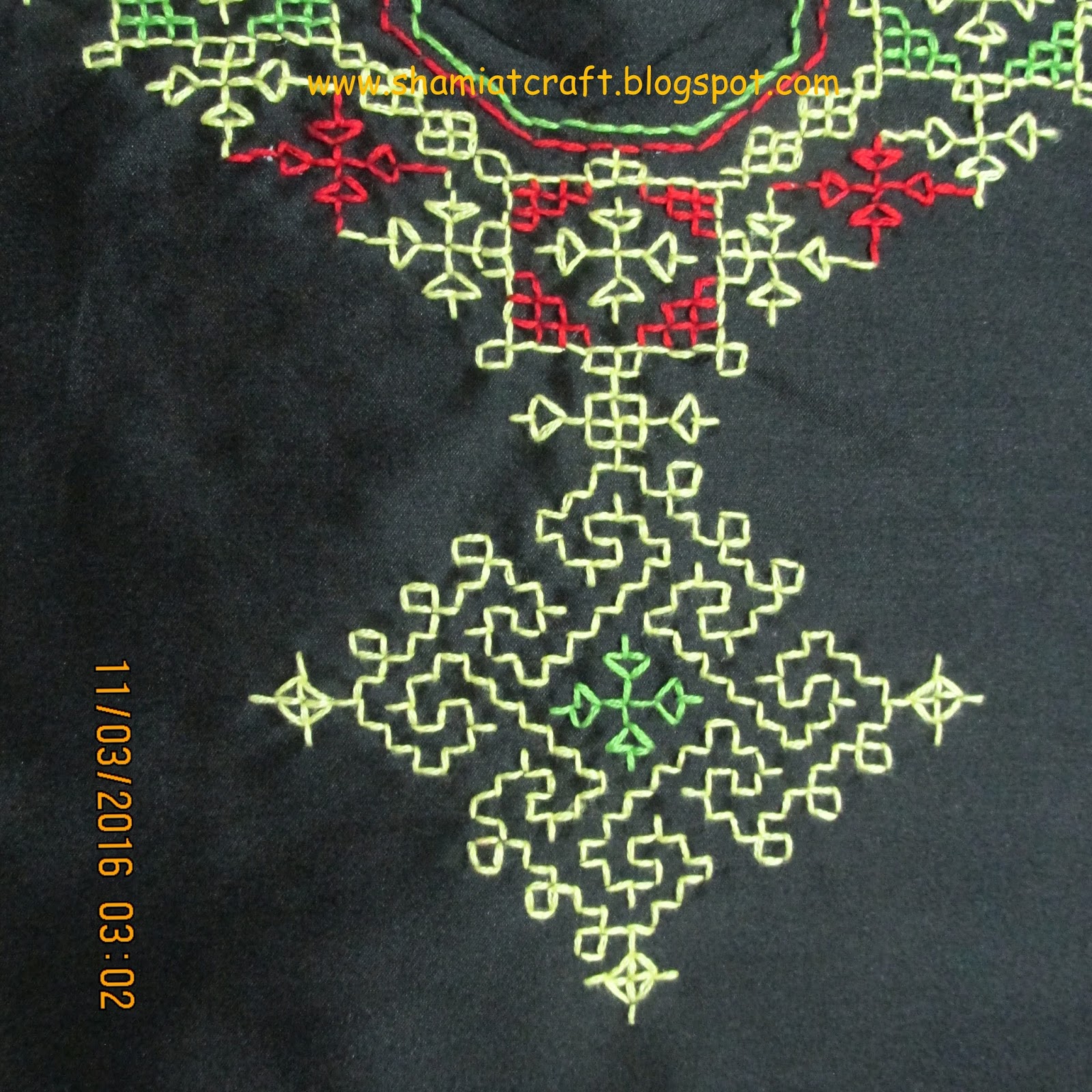 MY CRAFT WORKS: Kasuti Yoke and Border - Finished