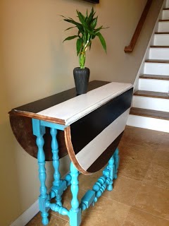 ART IS BEAUTY: Black and White Striped SASSY end table. An INSPIRED by ...