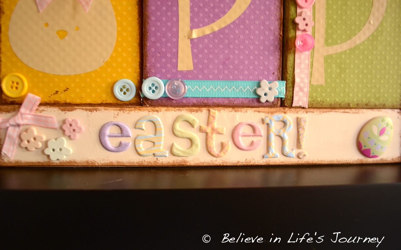 Believe in Life's Journey: "Hoppy Easter" 2x4 Project