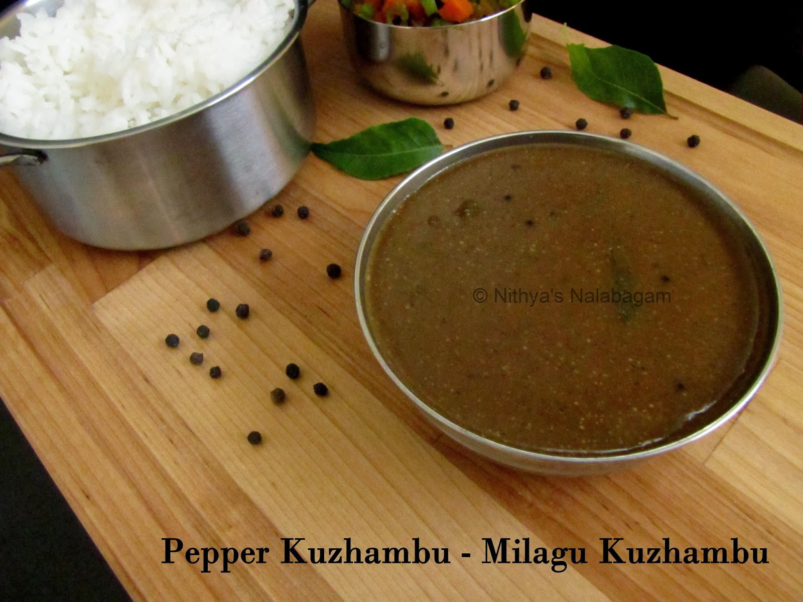 Milagu Kuzhambu | Pepper Kuzhambu |Nithya's Nalabagam