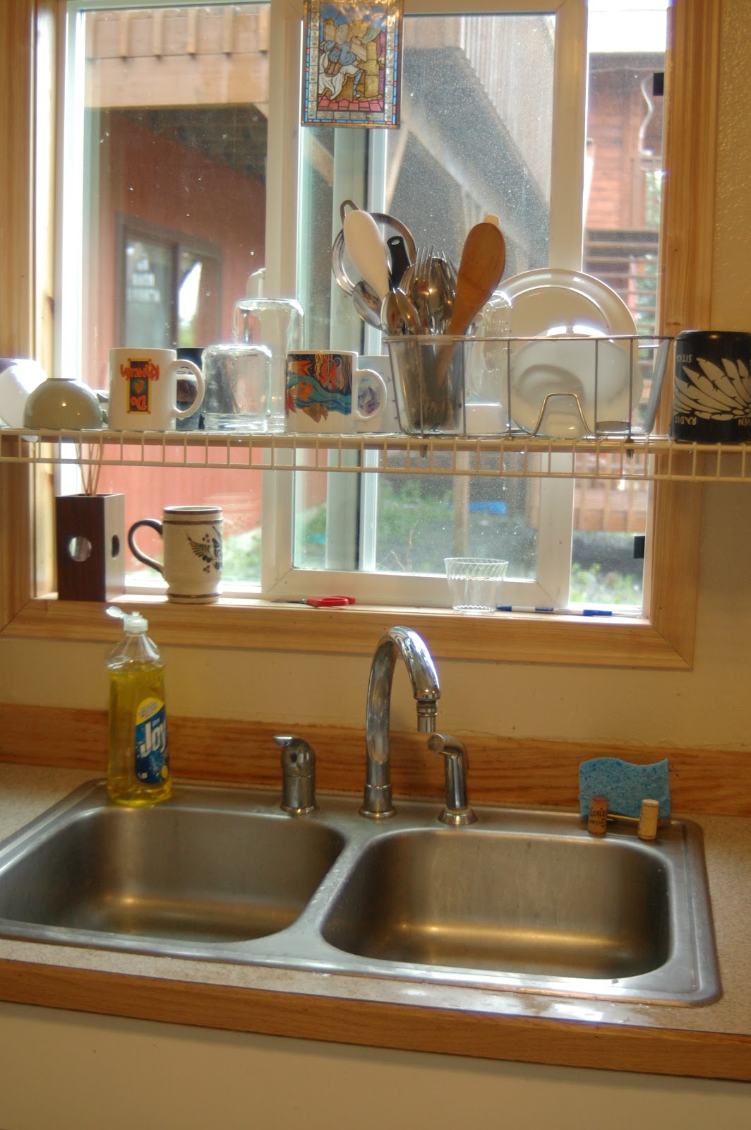 Oh, the projects you'll do: Dish Drying Rack VS the Counter Top